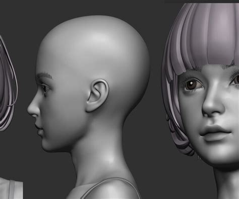 Artstation 5 Fine Looking Beautiful Female Basemesh From 6 To 40
