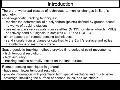 Environmental Geodesy Lecture 7 March 8 2011 Observing Earths