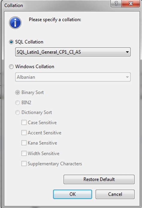 understanding column properties for a sql server table