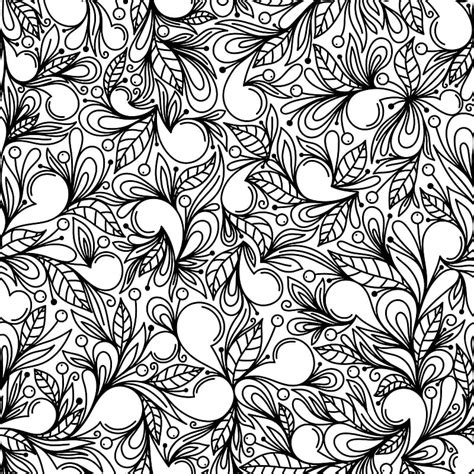 Black And White Abstract Floral Vector Background 5278477 Vector Art At
