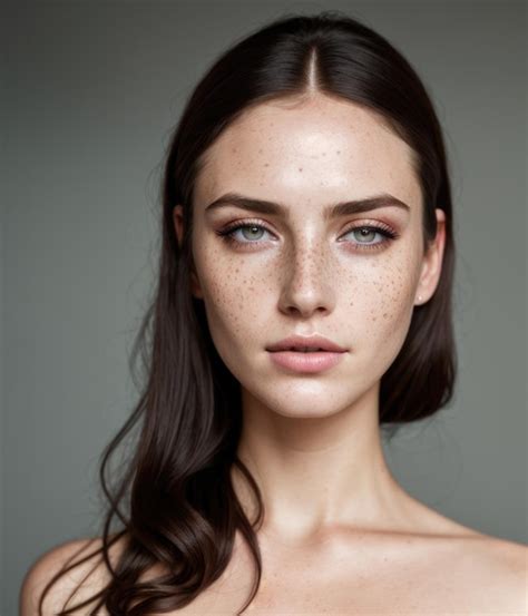 Premium Photo Dark Haired Woman Young Beauty Portrait Long Hair With