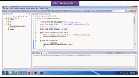 java ee jdbc retrieve file