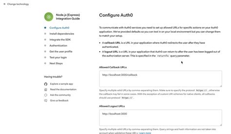 new integration guide for express quickstart auth0 community