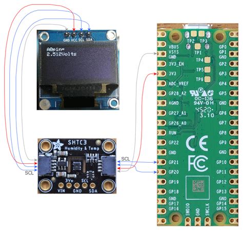 circuitpython 10行プログラミング step5 8 raspberry pi picoのi2c ② 温湿度センサ