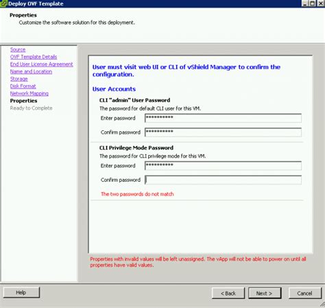 how to deploy ova ovf template using vmware vsphere desktop client
