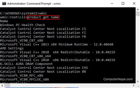 How To Uninstall A Program Using Command Prompt