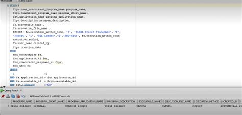 oracle ebs technical step by step query to fetch concurrent program
