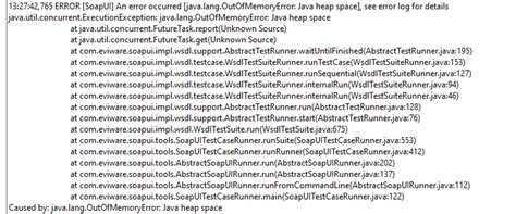 getting java lang outofmemoryerror java heap spac smartbear community