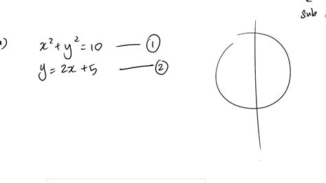 More Examples On Equations Of Circles And Graphs Of Y 2 Kx Youtube