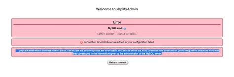 phpmyadmin error ask ubuntu