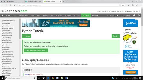 learn python tutorials for beginners intermediate and advanced