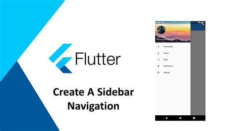 flutter create a sidebar navigation