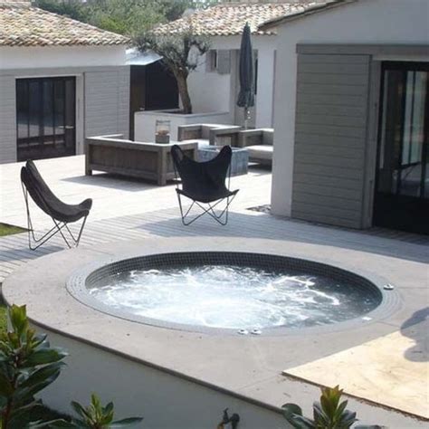 Built In Hot Tub Sm190 Clairazur Round 4 Seater Mosaic