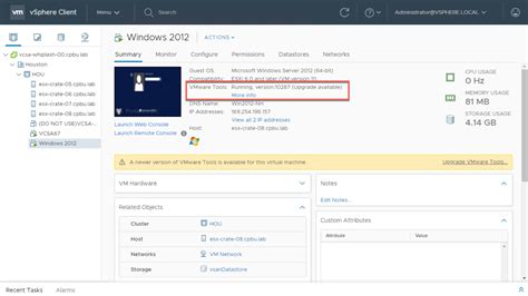 vsphere upgrade series part 4 upgrading vmware tools and vm