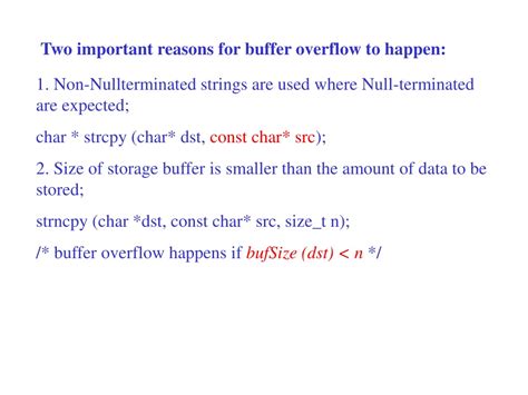 ppt static detection of buffer overflow in c using lclint powerpoint