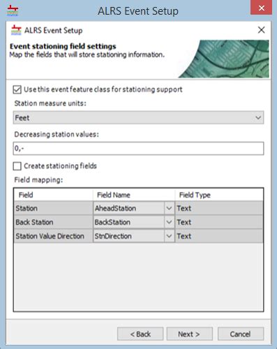 stationing events—arcmap documentation