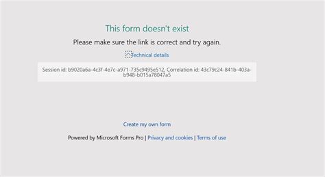 forms pro getting this form doesn t exist after submission