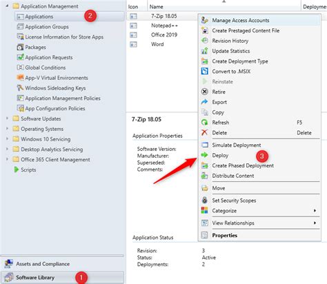 install applications to a device in real time using sccm 1906