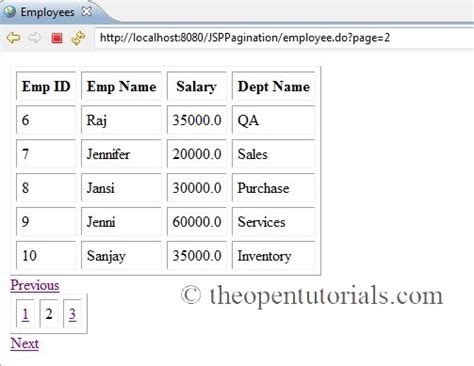 pagination in servlet and jsp ibytecode technologies