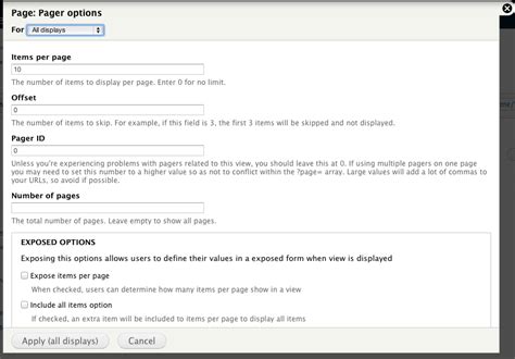 drupal how do i set the number of nodes visible on the