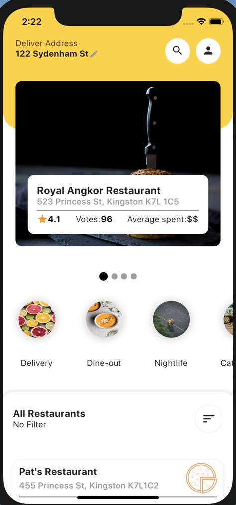 food delivery app made by flutter and bloc best flutter apps