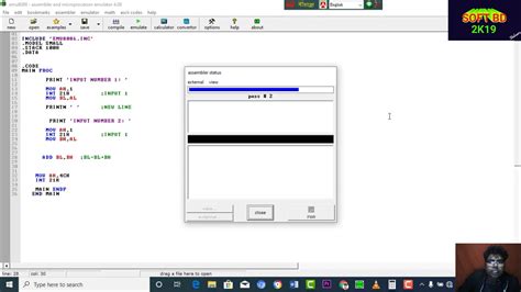 assembly language programming add two number bangla tutorial youtube