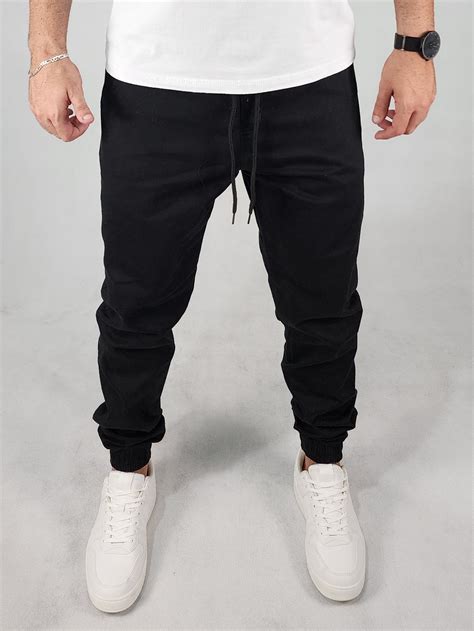 Calça Jogger Masculina Preta Dustin Club
