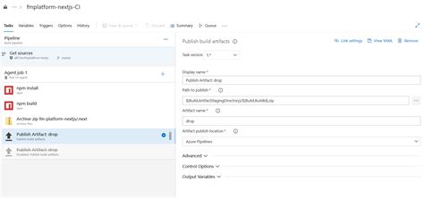 reactjs azure app service for windows azure devops release does not