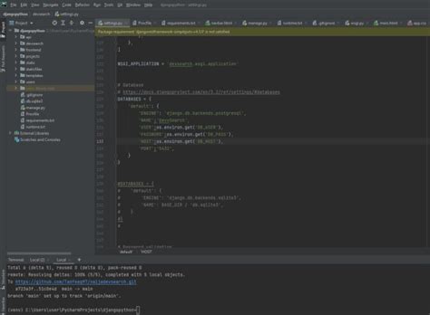 do your python django web development database dev api integration