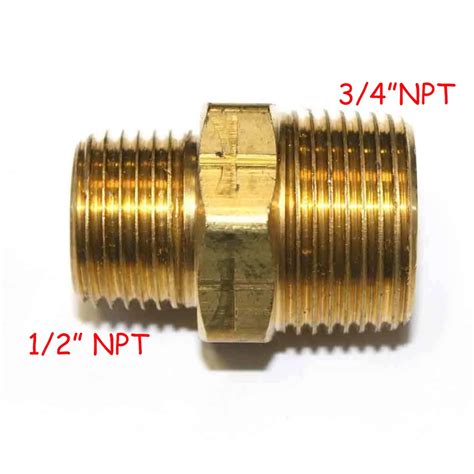 Buy Factory Direct 3 4 X 1 2 Npt Male Brass Pipe Hex