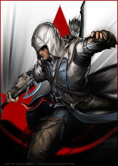 Ac3 Connor By Yamaorce On Deviantart Assassins Creed Art Assassins