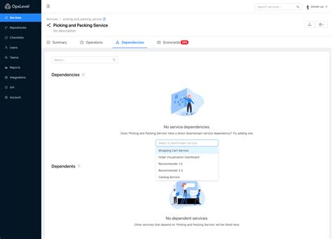 service dependencies opslevel