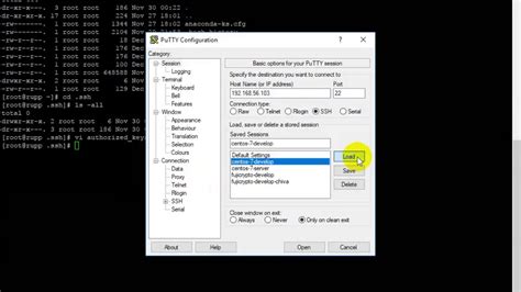 putty ssh remote to centos 7 youtube