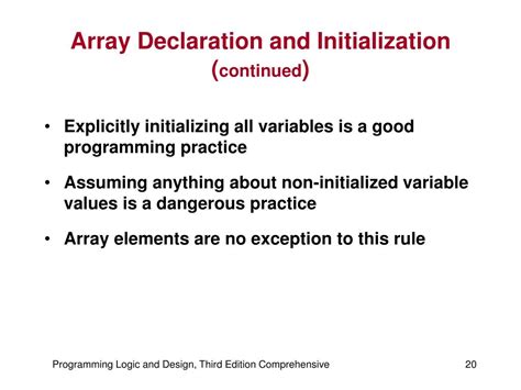 ppt chapter 8 arrays powerpoint presentation free download id 1280297