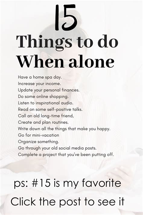 15 Things To Do In Your Alone Time Things To Do When Bored What To