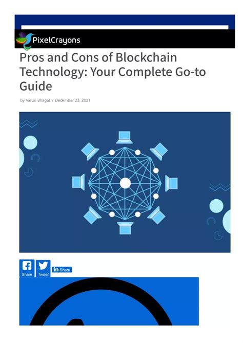 Ppt Pros And Cons Of Blockchain Technology Your Complete Go To Guide