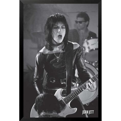 Latitude Run® Framed Joan Jett Live Music Poster 36x24 Music Art Print