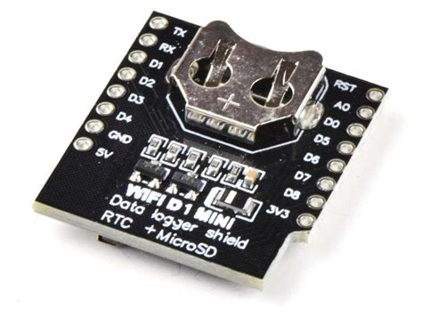 wemos d1 mini esp8266 data logging shield rtc micro sd
