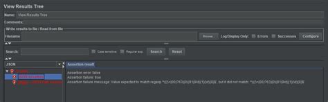 jmeter assert regex value extracted using json extractor