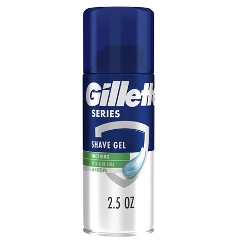 Gillette Series Soothing Shave Gel For Men With Aloe Vera 2 5oz