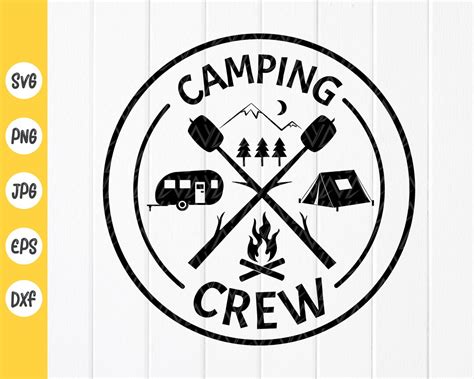 Camping Crew Svg Camping Trip Svg Happy Campground Svg Funny Camping