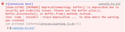 buffer deprecated warning · issue 136874 · microsoft vscode · github