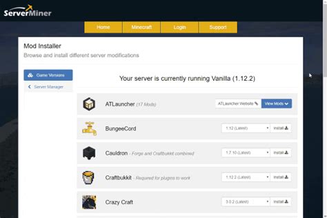 the 1 7 10 pack server hosting by technic serverminer