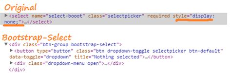 html bootstrap select validation error placement itecnote