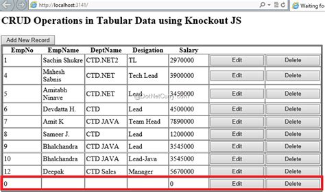 editable html table with crud operations using knockoutjs and asp
