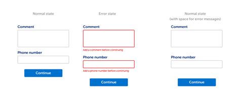 should i make space for error messages in forms user experience stack