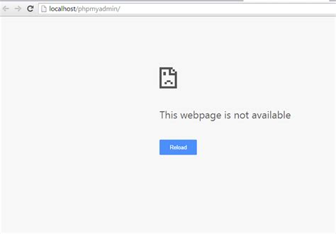 php apache and mysql is running but localhost phpmyadmin is