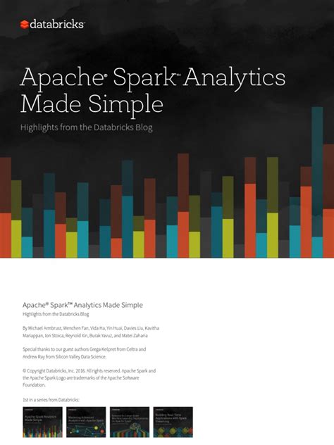 apache spark analytics made simple pdf apache spark sql