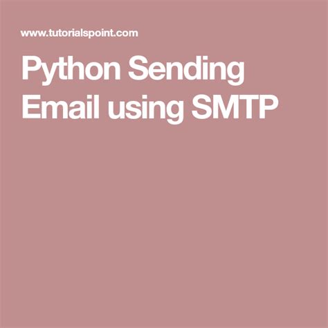 python sending email using smtp python programming software