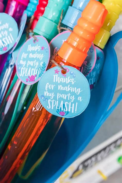 Free Printable Pool Party Favor Tags Pool Party Favors Party Favors